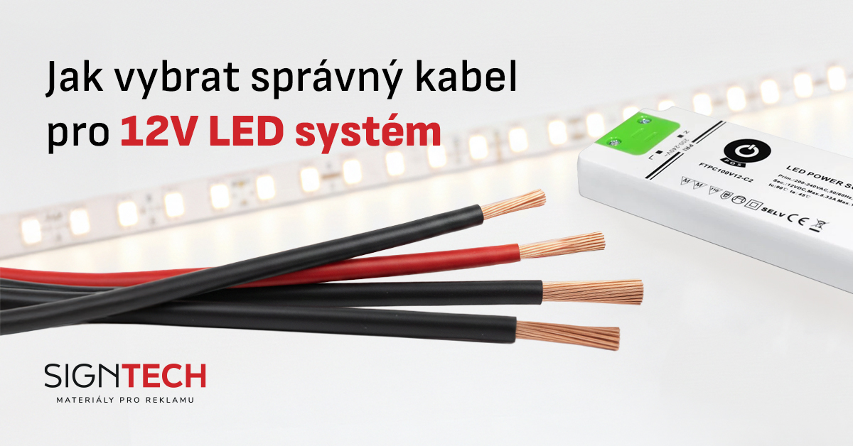 Správná kabeláž pro 12V LED systémy – výpočet a praxe